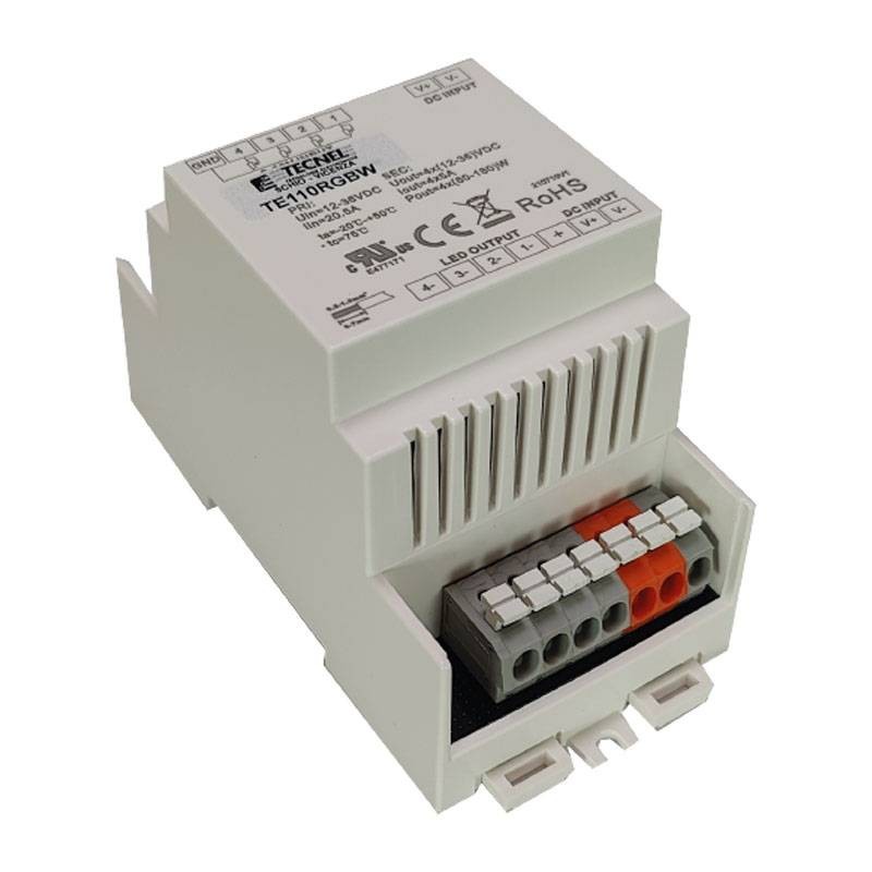 Dimmer para Tira LED Tecnel Dali RGBW 12-36Vdc 20A 3 Módulos TEDALIRGBW