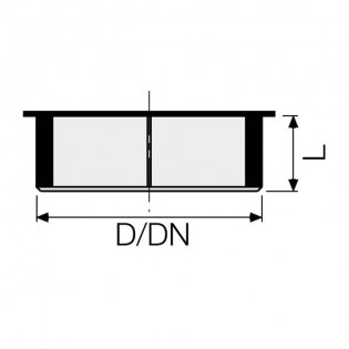 Valsir Triplus plug-in PP pipe cap D 75 mm L 32 mm VS0650955