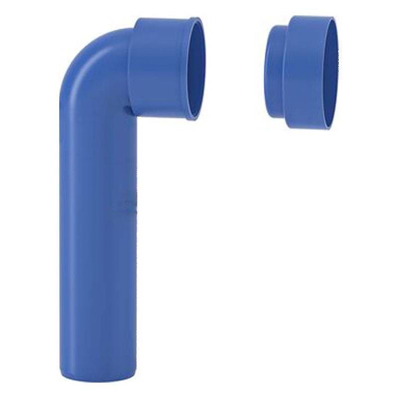 Extended technical bend with pipe cap Valsir Triplus plug-in D 32/46 mm ...