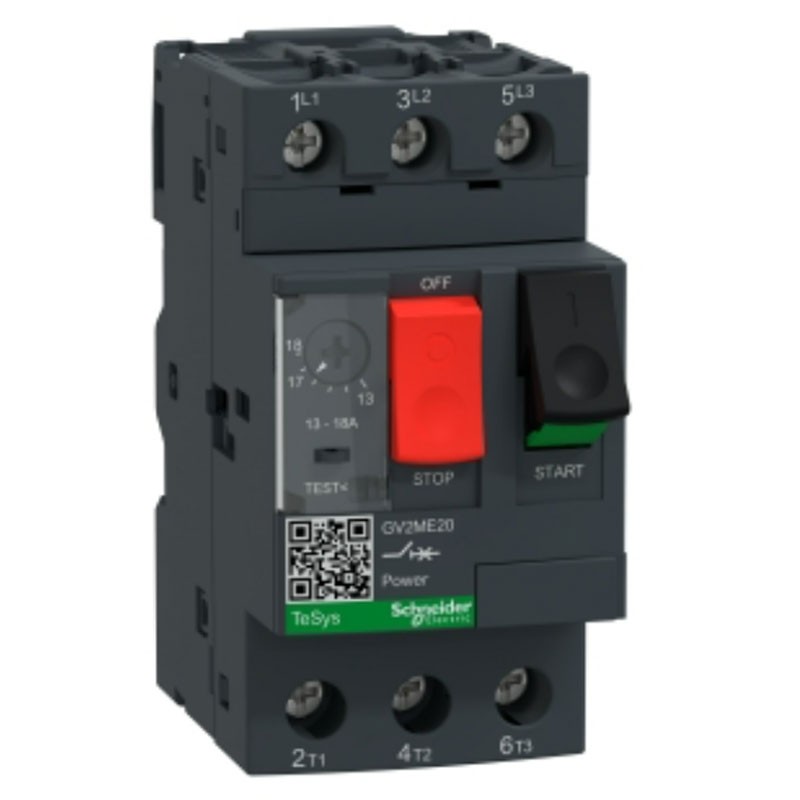 Telemecanique GV2ME 13-18A 2.5 Modules Circuit Breaker GV2ME20