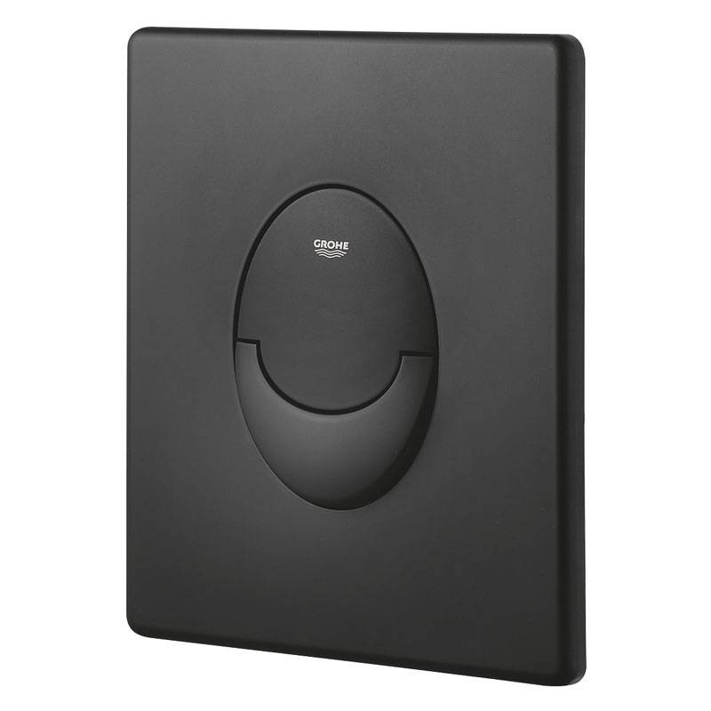Grohe Skate Air flush toilet cover plate ultra-matte black 38505KF0