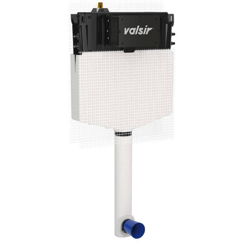 Réservoir de chasse d'eau encastrée pneumatique Valsir Tropea S 3/6 ...