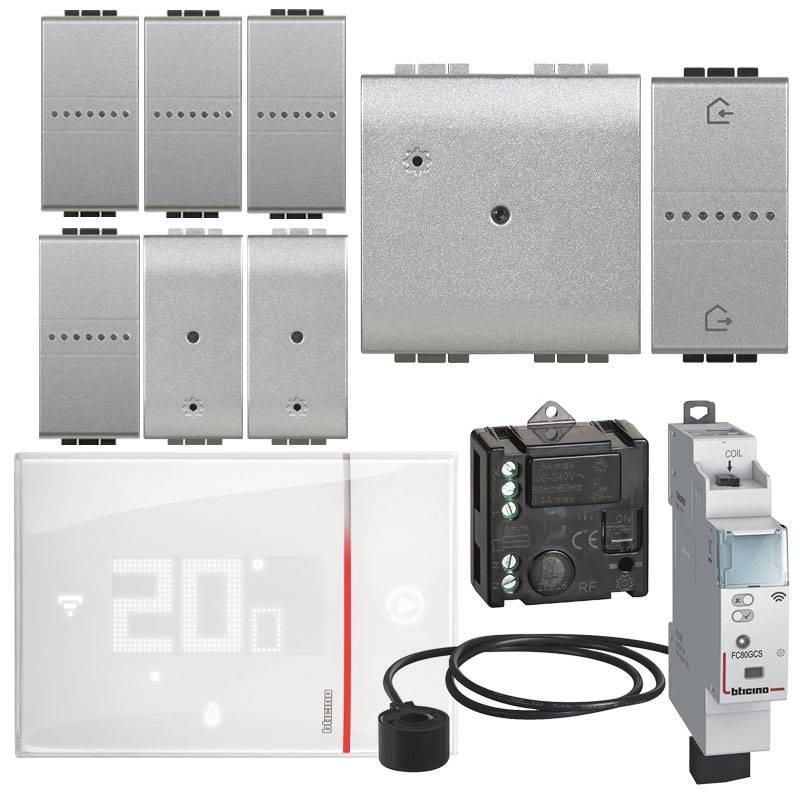Bticino LivingLight Tech Starter Plus Kit for Lights Sockets and Power ...