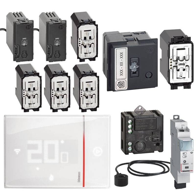 Bticino Living Now Starter Plus Kit for Lights Sockets and Power ...