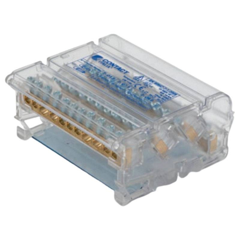 Bornier Modulaire Tétrapolaire Contact 4P 125A 11 trous CM1154