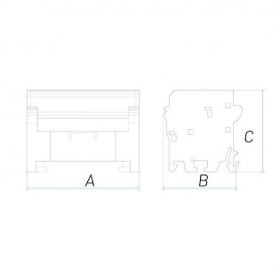 Contact Bipolar Modular Terminal Block 2P 100A 7-Hole CM1052