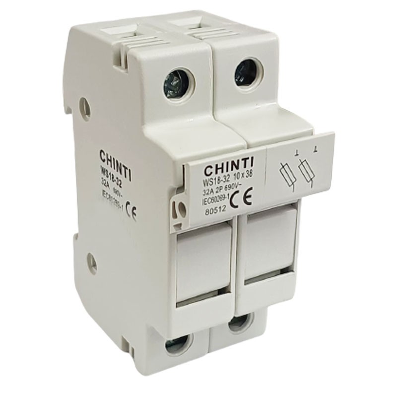 Chint Disconnectable Fuse Holder Base WSB18-32 32A 2P 2 Modules 80512