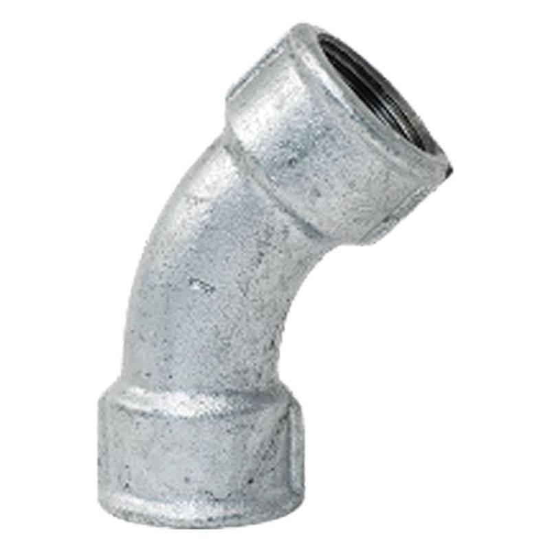 Codo 45 grados para tubos de fundición Gebo Hembra/Hembra 3/4 41-5G