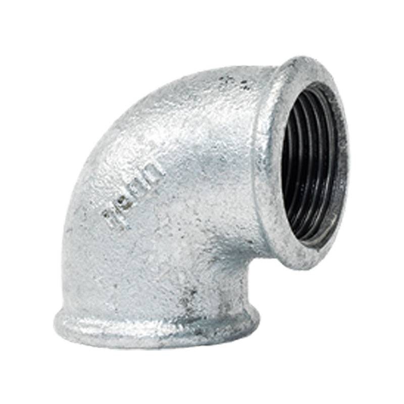 Gebo Cast Iron Threaded Elbow Fitting 90 Degree F/F 2 inch 90-9G