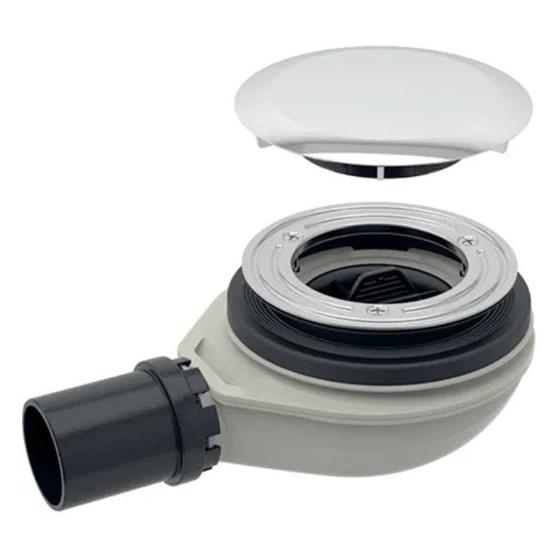 Geberit siphon de douche d90 avec bouchon pour évacuation PE 150.583.21.1