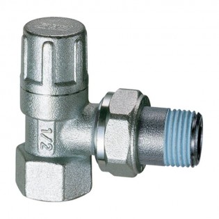 Far 1200 1/2 radiator Lockshield valve chrome plated square 1200 12