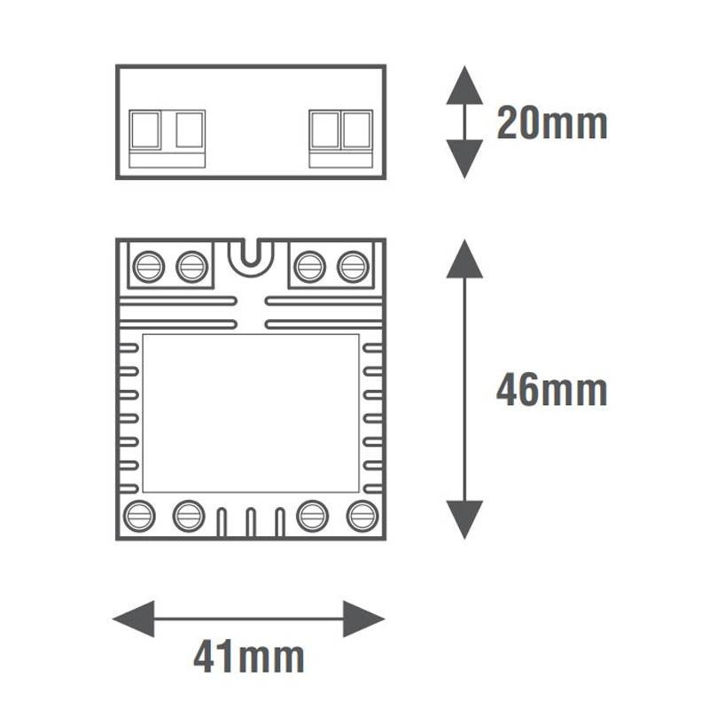 Dimmer para Strip Led Lef 24-48 Vdc control por botón y señal 0-10V ...