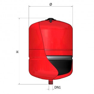 Elbi ER 12 CE 12-liter expansion vessel for air conditioning/heating ...