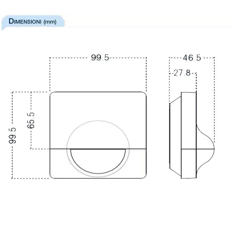 Orbis Neomat IP54 wall-mounted motion detector OB131512