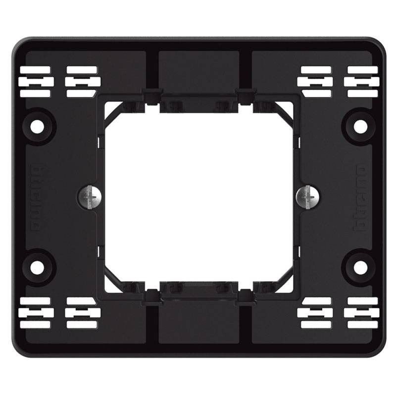 Bticino MatixGO frame 2 modules fixing with paper clips J4702G