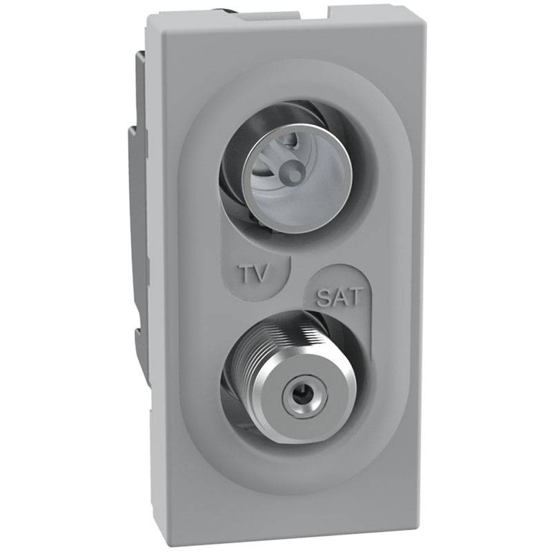 Bticino MatixGO TV-SAT Steckdose 1 Modul grau JG4214D