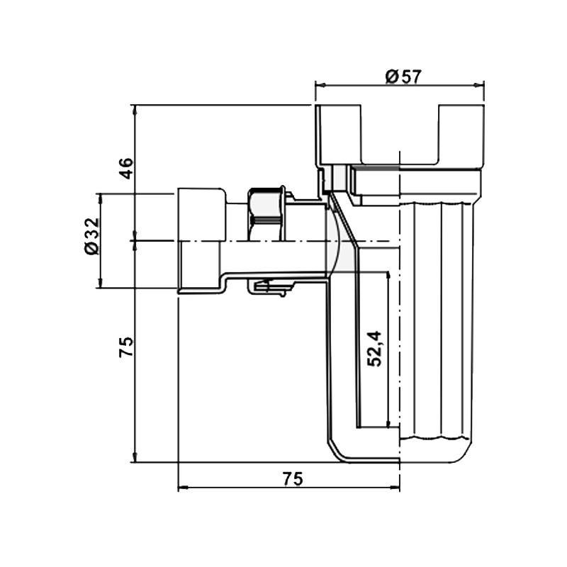 Watts trap kit for boiler and water heater safety units 7092315