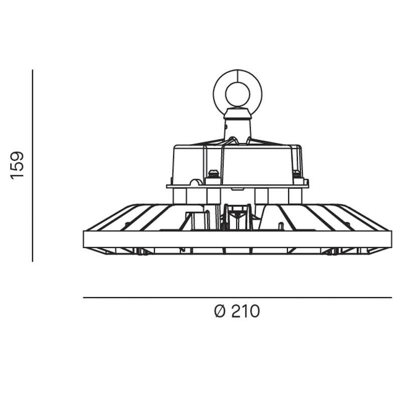 Foco LED Nobile 80W 4000K 11000 lúmenes haz 110° HBL/80/F/4K