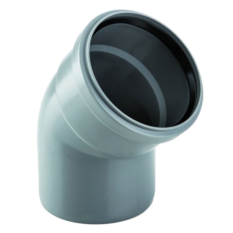 Coude à 45 degrés à emboîtement Redi F/F diamètre 40 mm en PVC N1C47E2