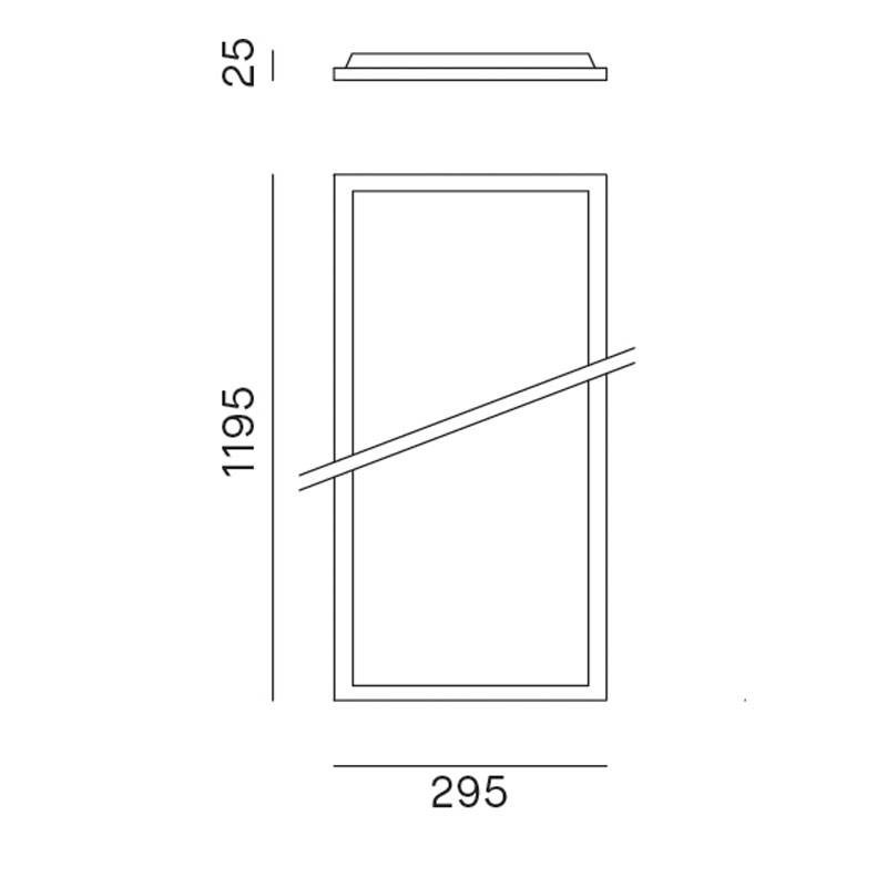 Nobile Recessed Led Panel 36W 4000K Rectangular LT312/4K