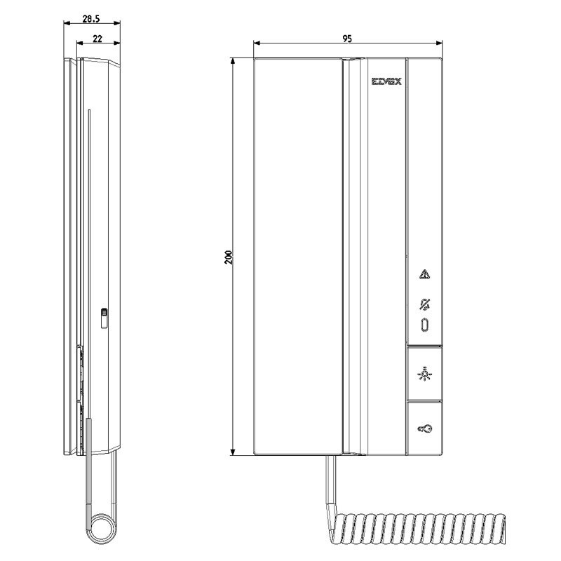 Vimar Elvox Voxie Single Family Intercom Kit + 2-Wire Plus Panel K40540.