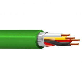 KNX ITC 2x2x0.8 mm BUS cable LSZH green for home automation VC4BKVZ1000