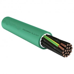 Multi-core power cable FG16OM16 16x1.5 sq. mm 0.6/1 kv Yellow Green