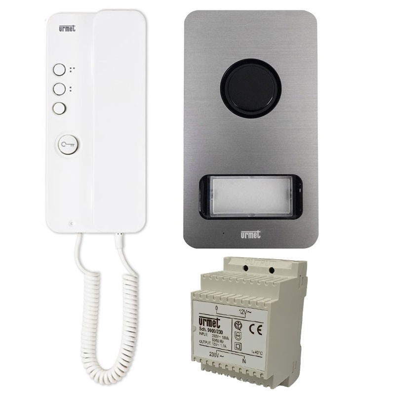 Urmet 4+N single-family door intercom kit push button panel MIKRA 1122/601