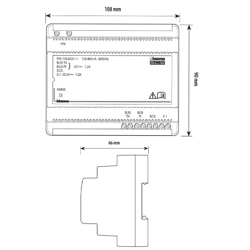 Bticino condominium audio and video intercom kit Sfera 360001