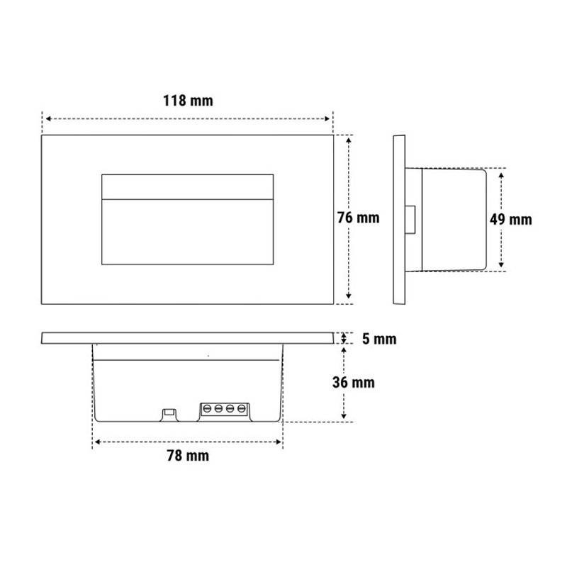 Beghelli Einbau-Led-Notleuchte EM503 SE2H 4000K 4611