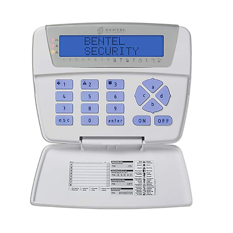 Bentel Home Alarm Kit Central 18 Box alimentación sirena teclado LAN ...