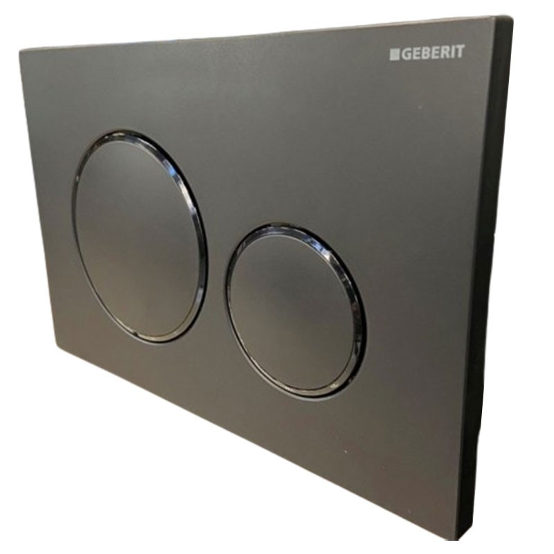 Geberit Sigma20 flush plate for flush cisterns Matt black 115.882.16.1