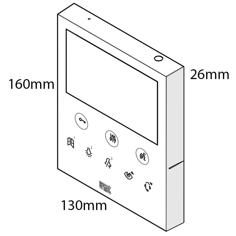 Kit vidéo Deux écrans Urmet avec MIKRA2 et 2 VOG5 2Voice Blanc 1784/782
