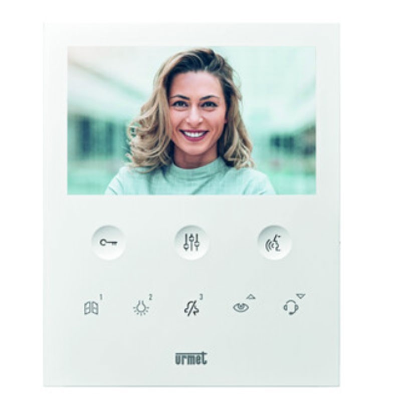 Kit vidéo Deux écrans Urmet avec MIKRA2 et 2 VOG5 2Voice Blanc 1784/782