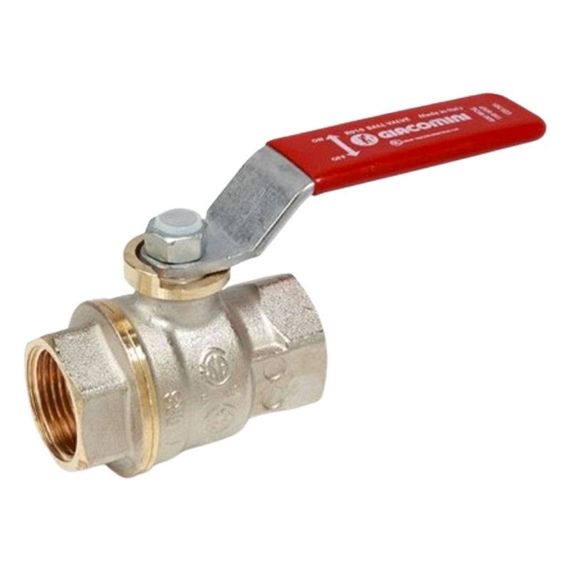 Giacomini ball valve F/F 2 1/2 red lever handle R910X029