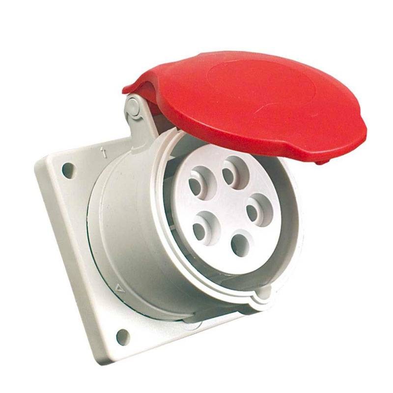 Fanton industrial recessed socket 3P+N+E 32A 400V IP44 71525