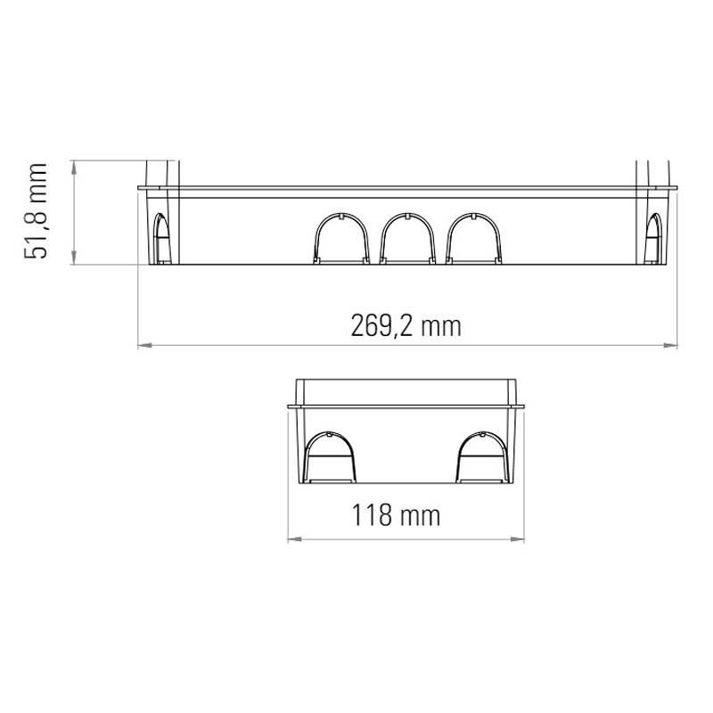 Wall Recessed Box for Eaton SafeLite Emergency Lamps SL2WB