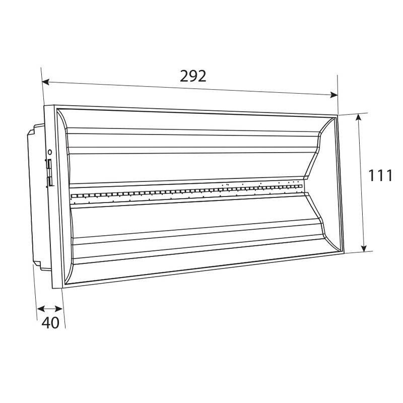 Eaton NexiLite Led Emergency Lamp 24W 250 lm IP40 NXL250