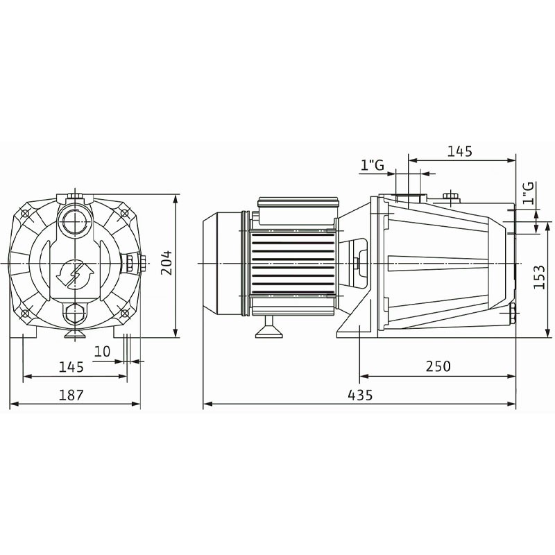 Wilo Initial JET einstufige selbstansaugende Pumpe 4.4 4168023