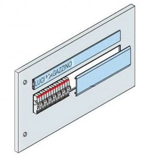 Abb shutter for DIN slots 24 modules 3pcs in sheet metal