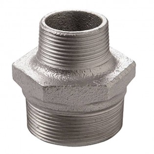 Atusa hexagonal fitting for pipes M/M 1 1/2 x 3/4 cast iron 24505074