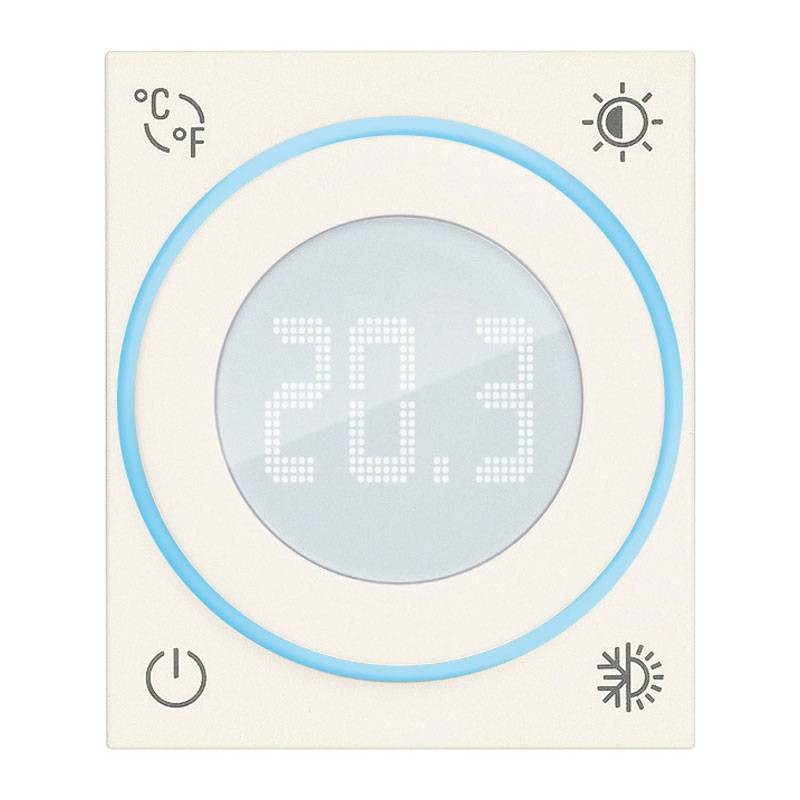 Vimar IoT Linea 2-Module Dial Thermostat White 30810.B