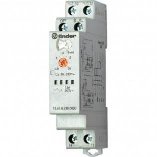 Relé temporizador Finder 230V DIN 13.61.8.230