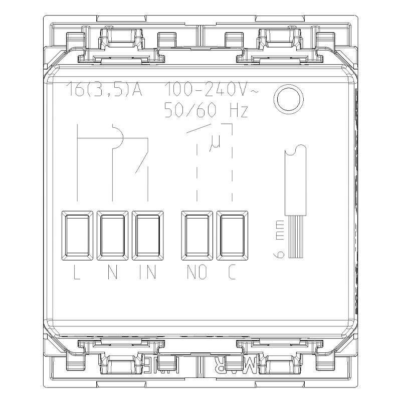 Vimar Linea NFC/RFID Smart Badge-Leser Weiß 30813.B