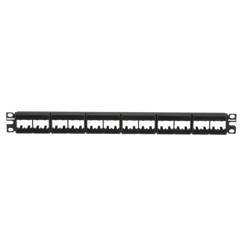 Panduit Mini-Com Patch Panel 24 Ports 1 RU Black CPP24WBLY