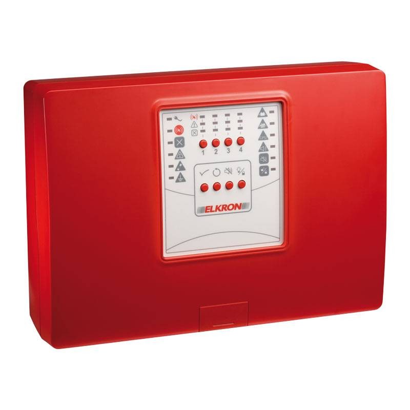 Elkron C404 conventional fire control panel 4 zones 80SC8400121