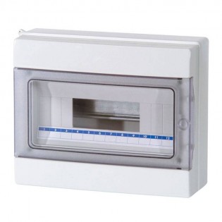 Master Wall Mounted Switchboard with door 12 IP65 Modules M04912-T