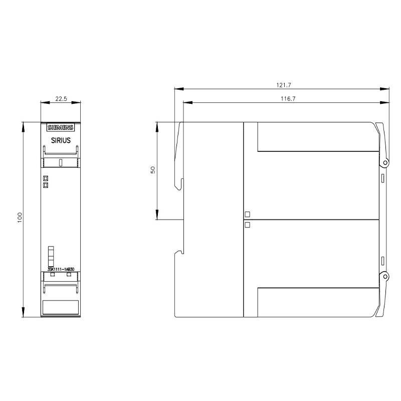 Siemens Sirius 3SK1 24VAC-DC Safety Module 3SK11111AB30