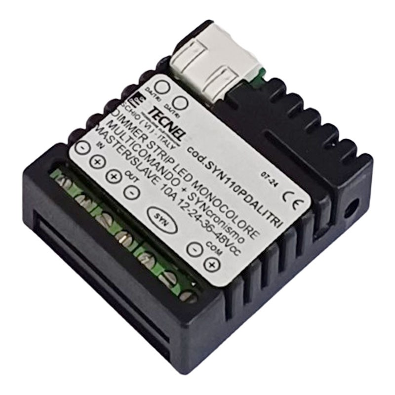 Tecnel Single Colour LED STRIP Dimmer 12-24-36-48Vdc 10A SYN110PDALITRI