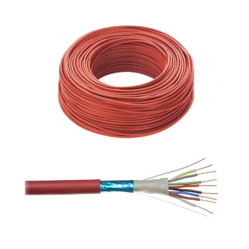Cable ignífugo RCF PH120 8x0,8 mmq rojo 200m 14380021